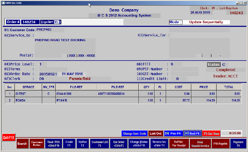 MCS Office Solutions - Registry Menus
